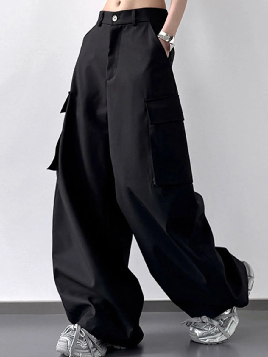 Wide Leg Cargo Pants – Femmebot Clothing