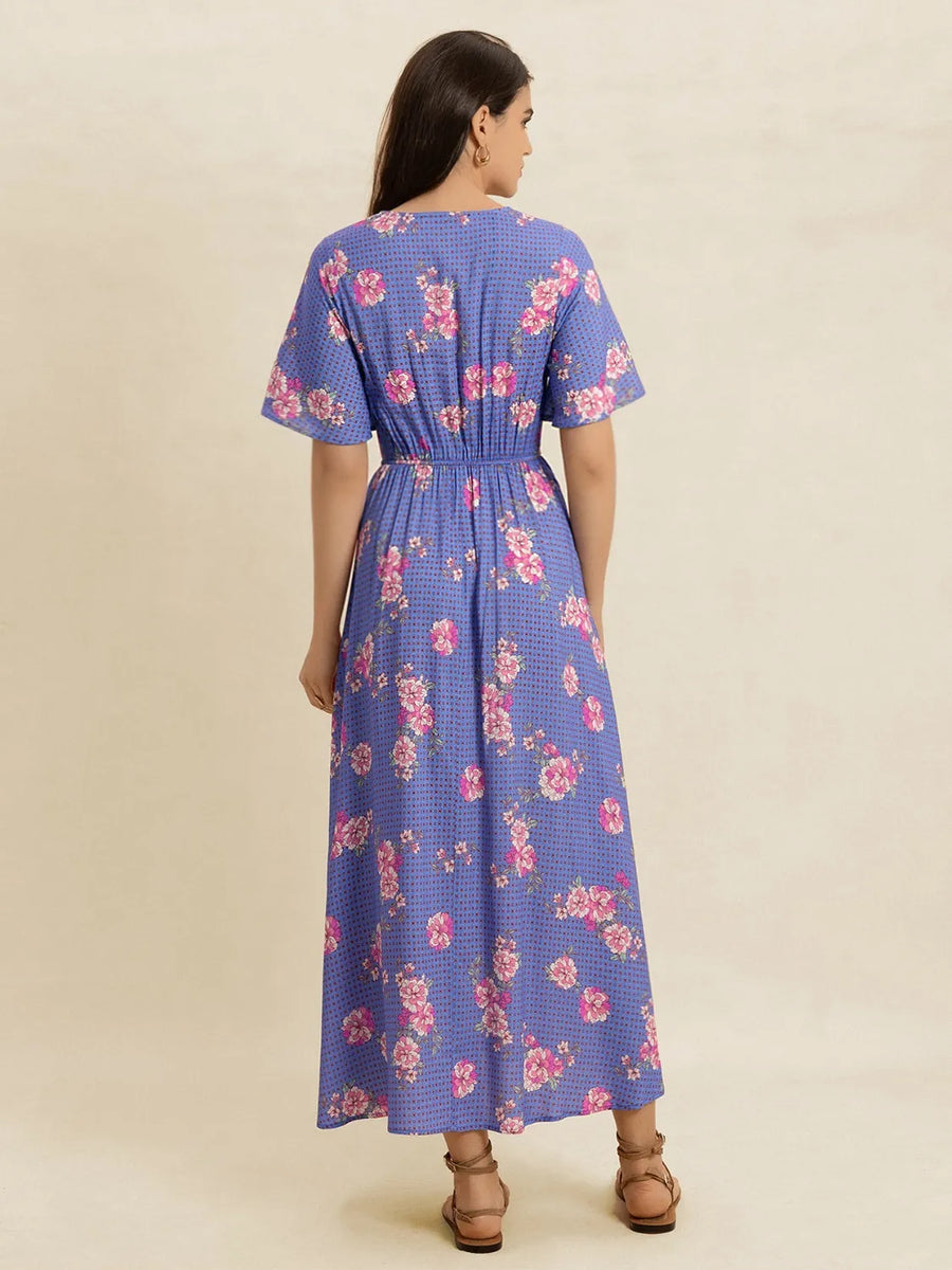 Printed Midi Dress – Femmebot Clothing