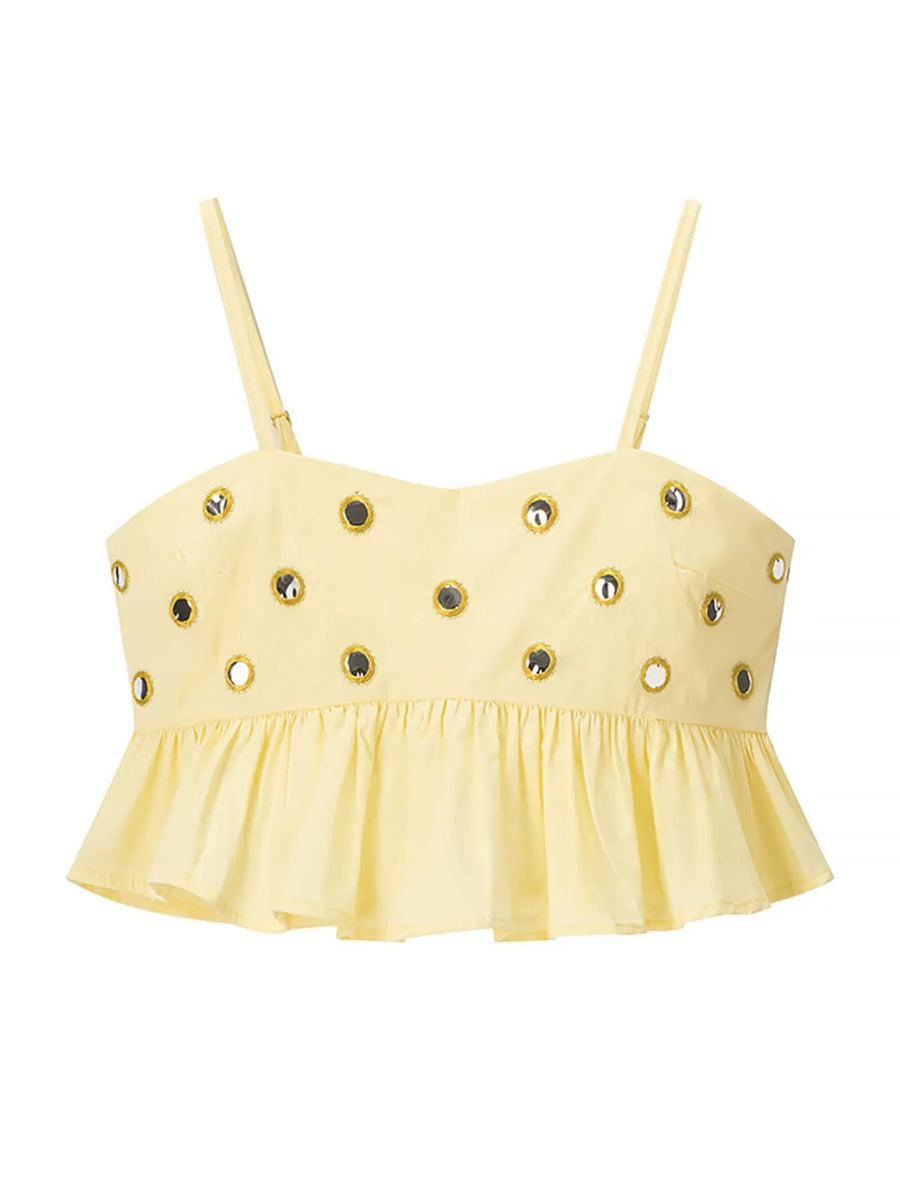 Eyelet Cami and Bubble Skirt Set – Femmebot Clothing